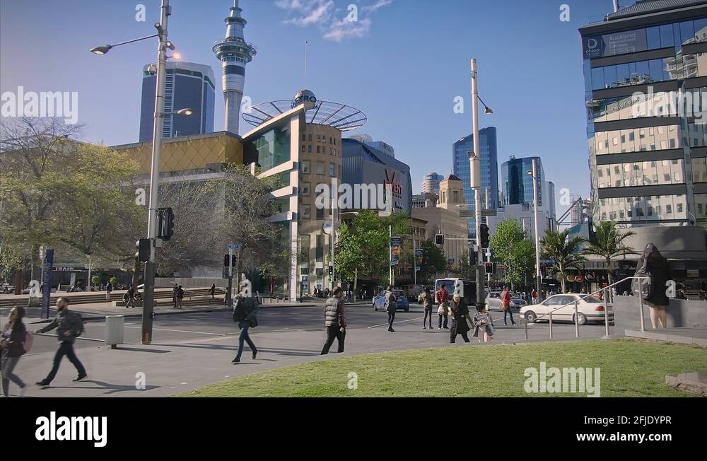 Queen street auckland new zealand Stock Videos & Footage - HD and 4K ...