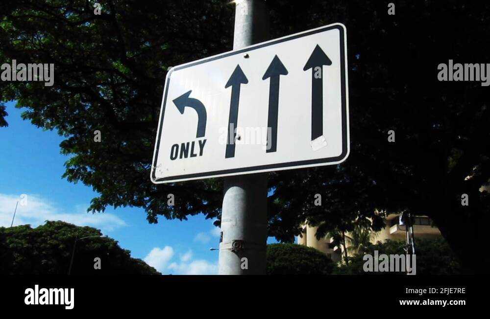 Traffic flow direction sign Stock Videos & Footage - HD and 4K Video ...