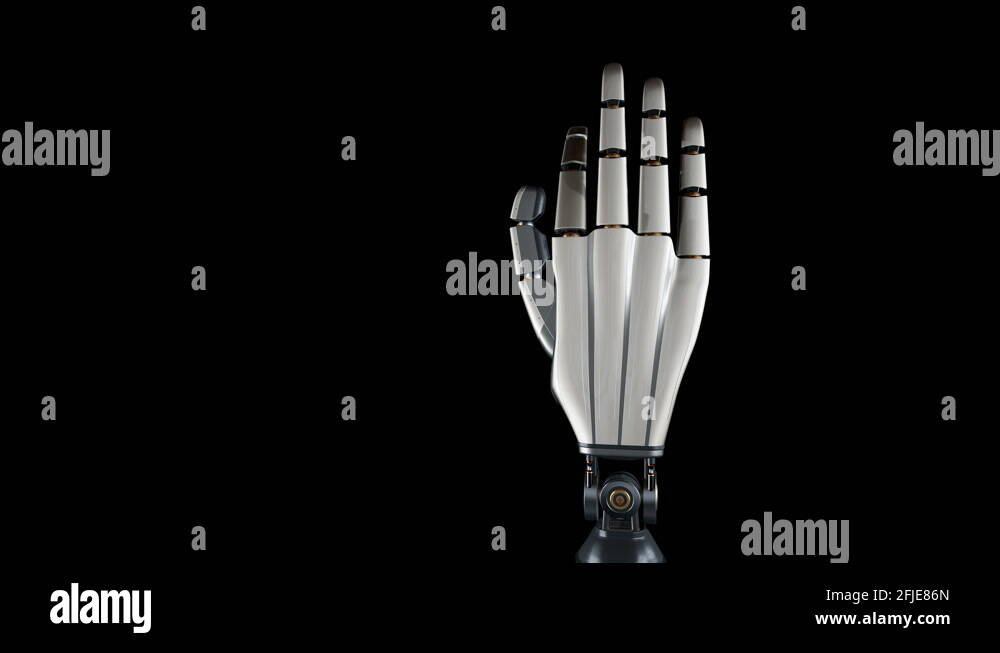 Futuristic cyborg robotic arm during test action Stock Video Footage ...