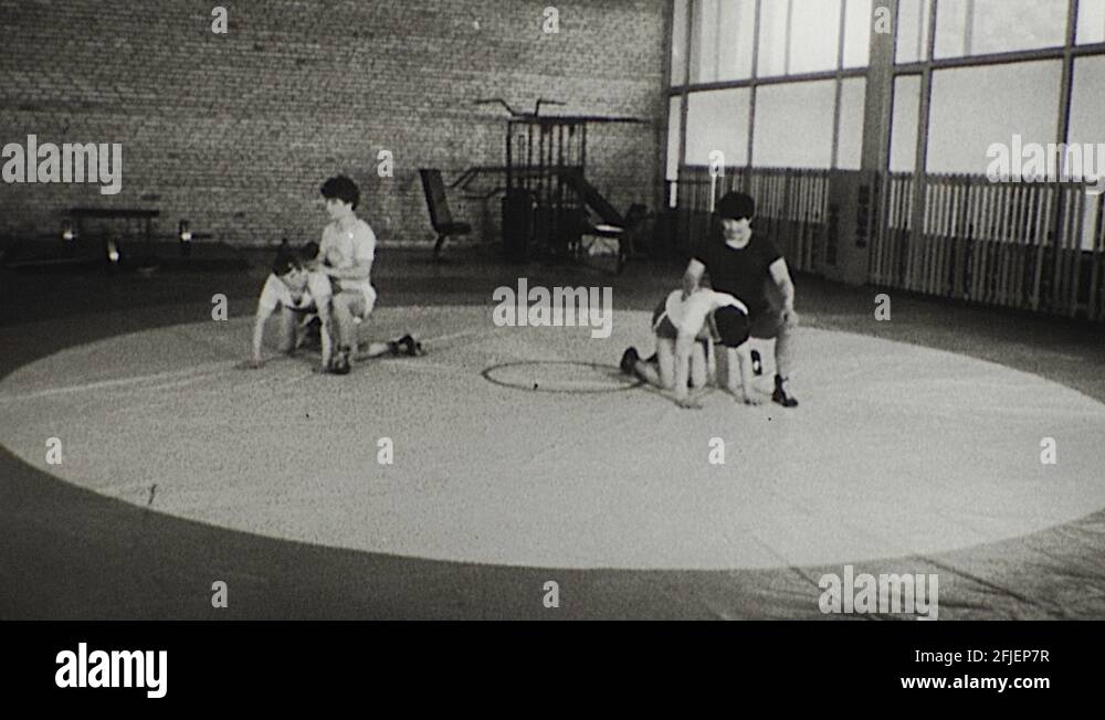 1970s Young Man Men Wrestler Wrestling Sport Match Vintage Old Film ... 1970s Young Man Men Wrestler Wrestling Sport Match Vintage Old Film ...