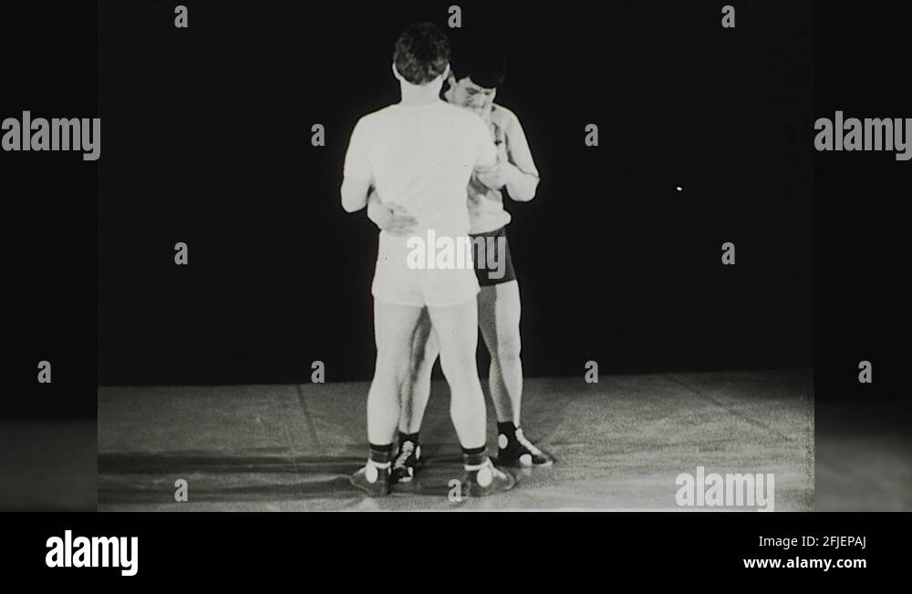 1970s Young Man Men Wrestler Wrestling Sport Match Vintage Old Film ... 1970s Young Man Men Wrestler Wrestling Sport Match Vintage Old Film ...