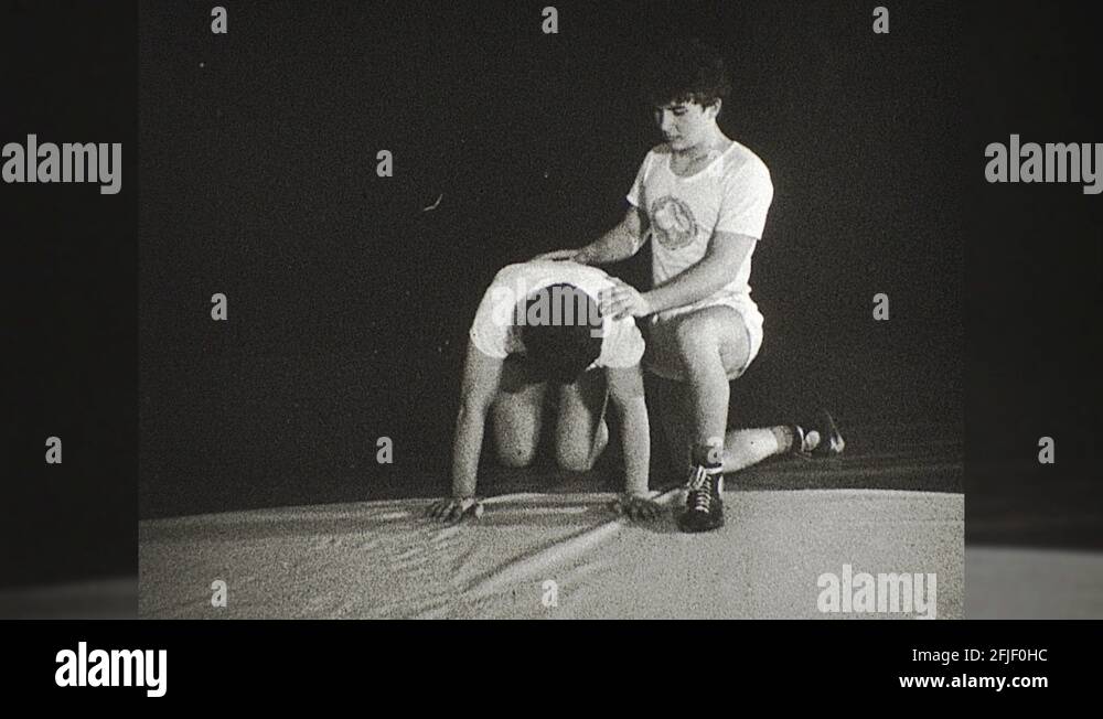 1970s Young Man Men Wrestler Wrestling Sport Match Vintage Old Film ... 1970s Young Man Men Wrestler Wrestling Sport Match Vintage Old Film ...
