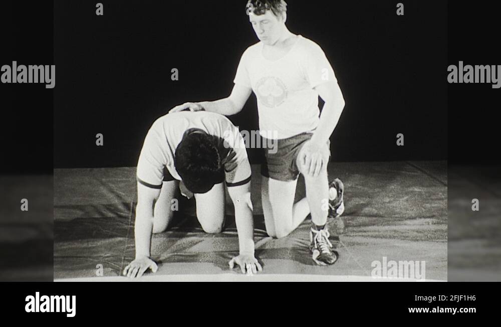 1970s Young Man Men Wrestler Wrestling Sport Match Vintage Old Film ... 1970s Young Man Men Wrestler Wrestling Sport Match Vintage Old Film ...