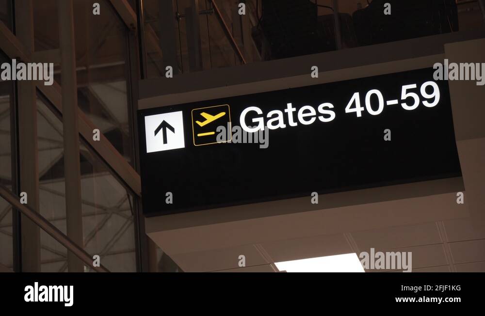 Airport sign gates arrow Stock Videos & Footage - HD and 4K Video Clips ...
