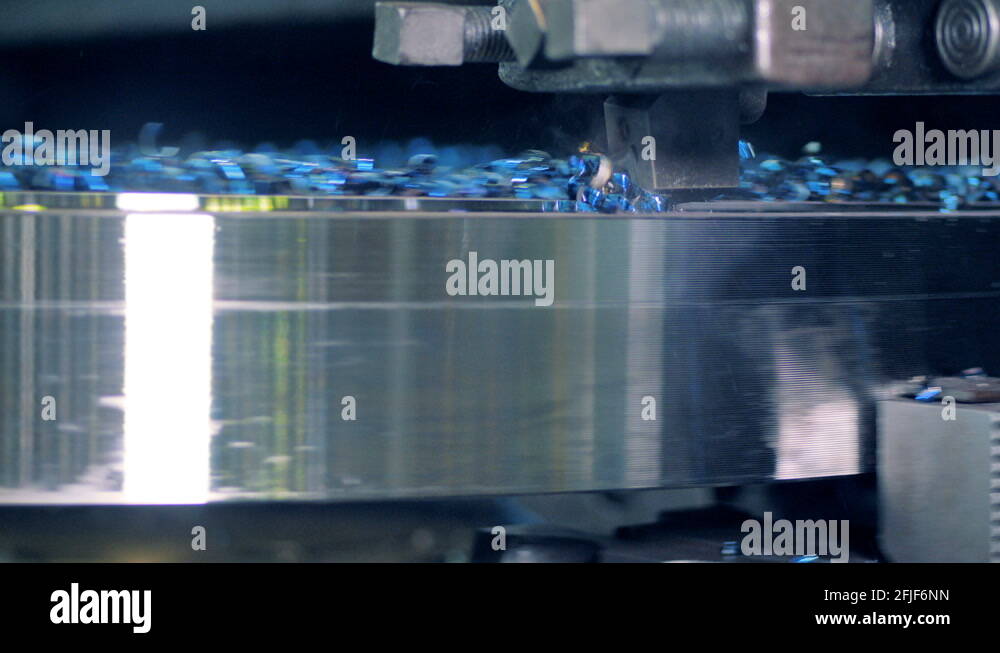 Machine of metal processing with metal chips Stock Videos & Footage ...