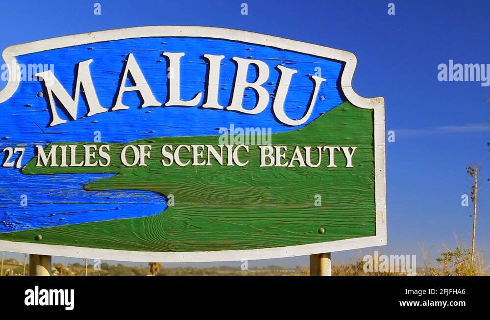 Malibu sign Stock Videos & Footage - HD and 4K Video Clips - Alamy