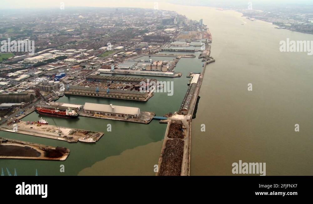 Port of liverpool docks aerial Stock Videos & Footage - HD and 4K Video ...