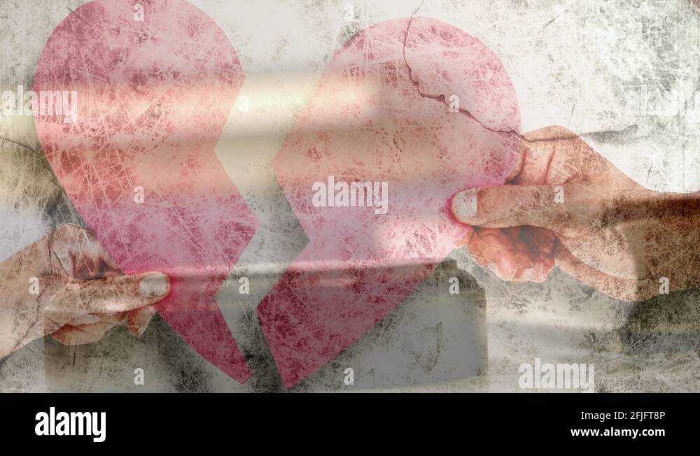 Conceptual digital animation showing divorce 4k Stock Video Footage - Alamy