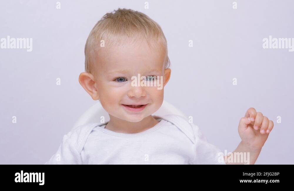 Portrait happy child blue Stock Videos & Footage - HD and 4K Video ...