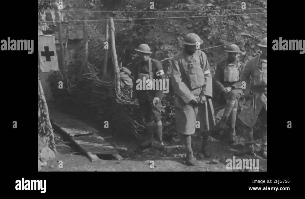 First Aid Dressing station of the 35th Division Medical Unit - 1918 ...