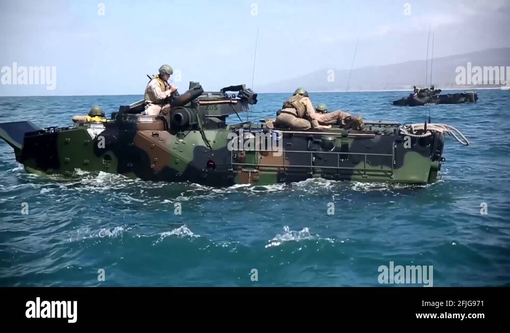 US Marines AAV units conduct their MCOTEA assessment on Marine Corps ...