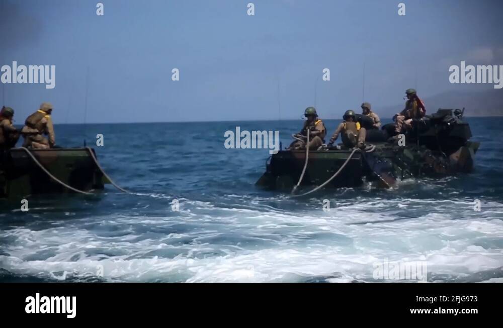 US Marines AAV units conduct their MCOTEA assessment on Marine Corps ...