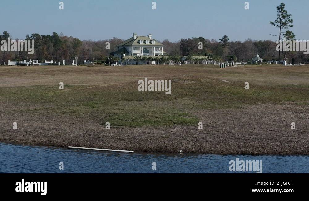 Golf course and mansion Stock Video Footage - Alamy