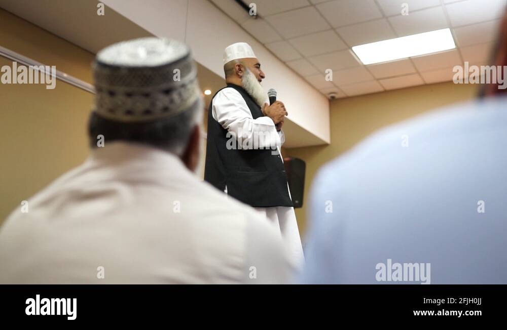 An Imam conducts a religious wedding ceremony called a Nikah Stock ...