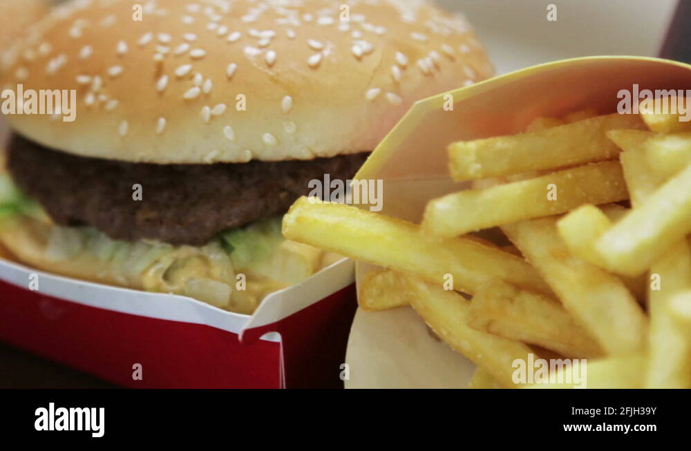 big Mac, French fries, Coca Cola and other food at McDonald's Stock ...