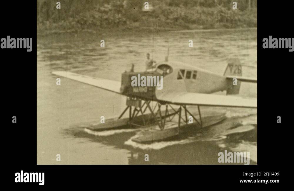 1930s: COLUMBIA: SOUTH AMERICA: hydroplane on San Juan River. Nari?o ...