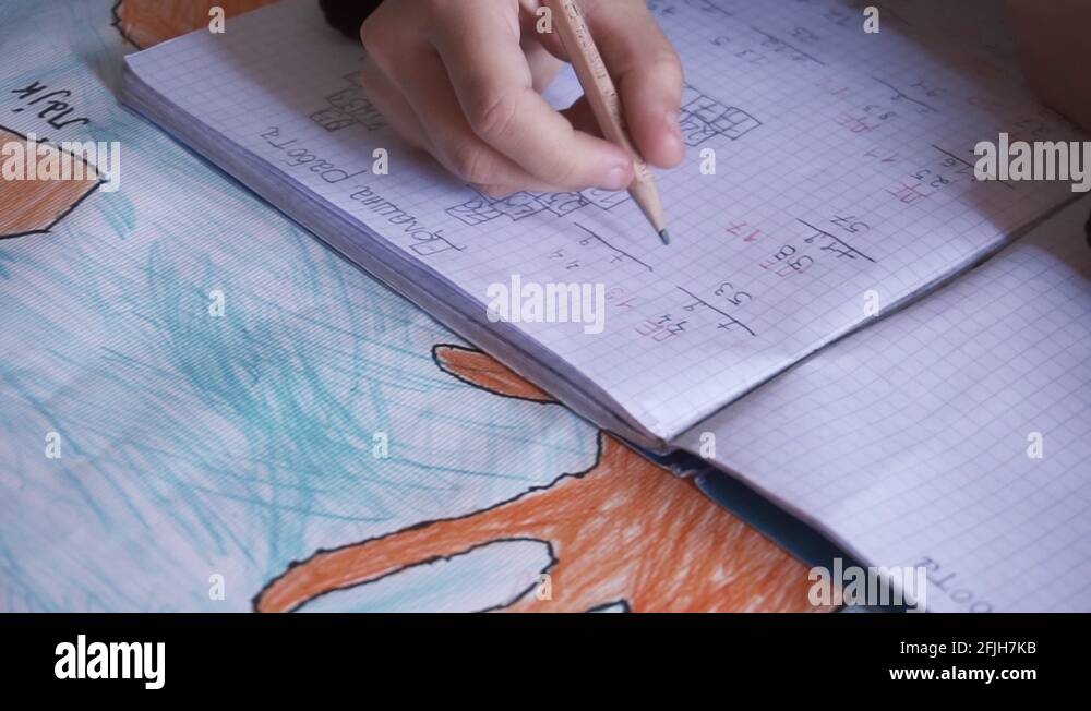 Math homework sheet Stock Videos & Footage - HD and 4K Video Clips - Alamy