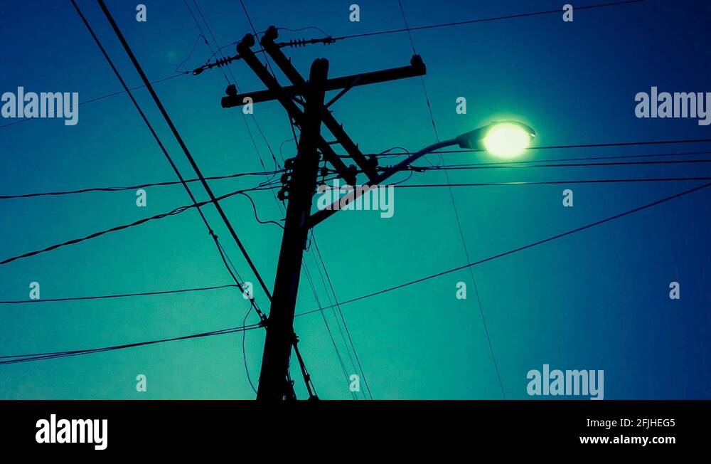 Power line light pole Stock Videos & Footage - HD and 4K Video Clips ...