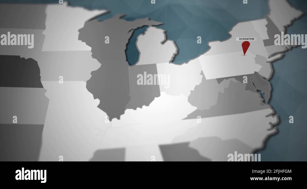 Scranton pennsylvania map Stock Videos & Footage - HD and 4K Video ...