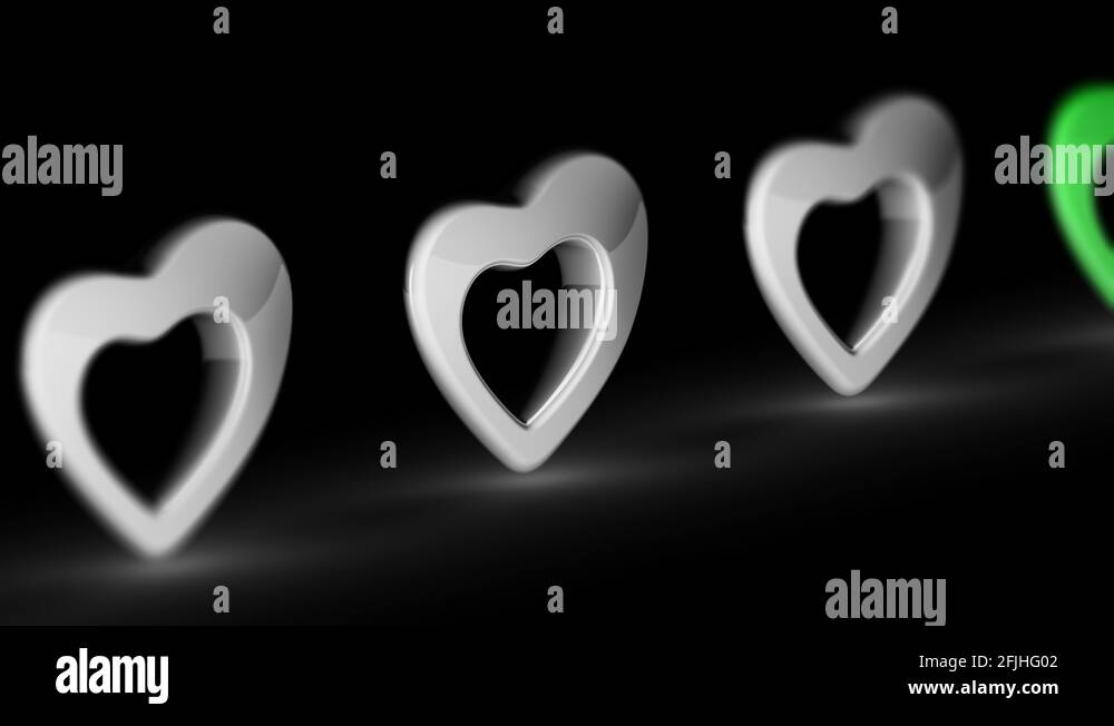 Heart icon. Looping footage has 4K resolution. Prores 4444. 3D ...