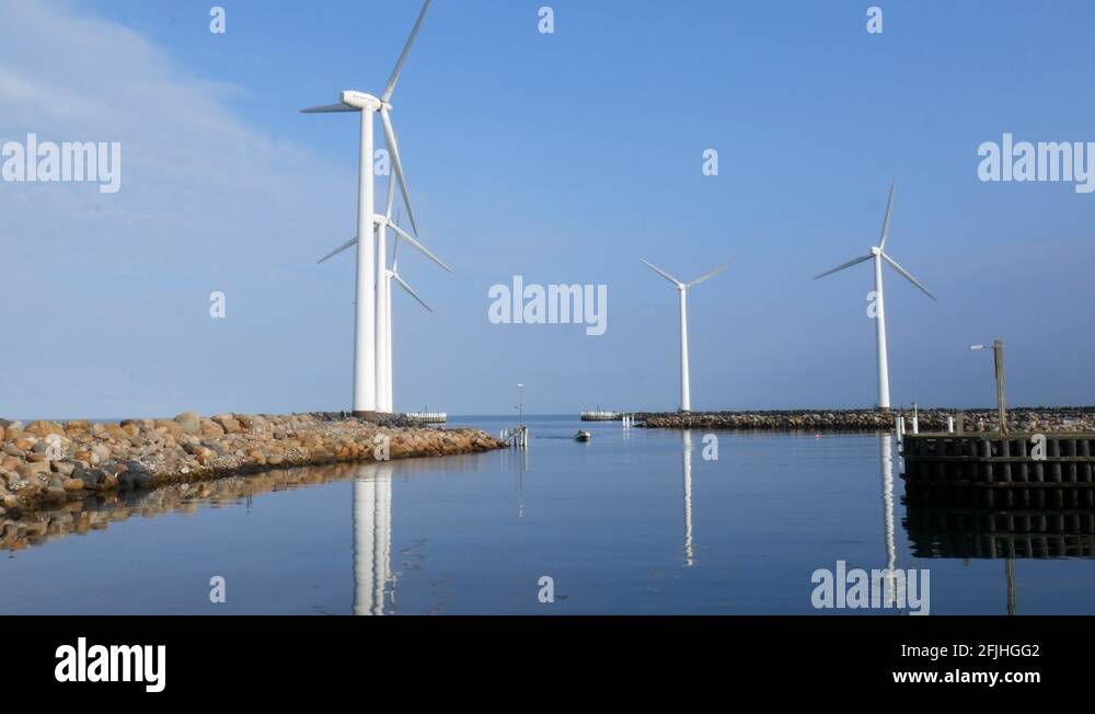 Harbor with traditional sailing ships and wind mill Stock Videos ...