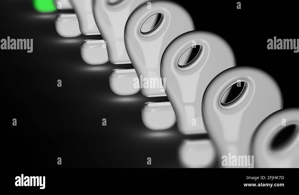 Idea icon. Looping footage has 4K resolution. Prores 4444. 3D ...