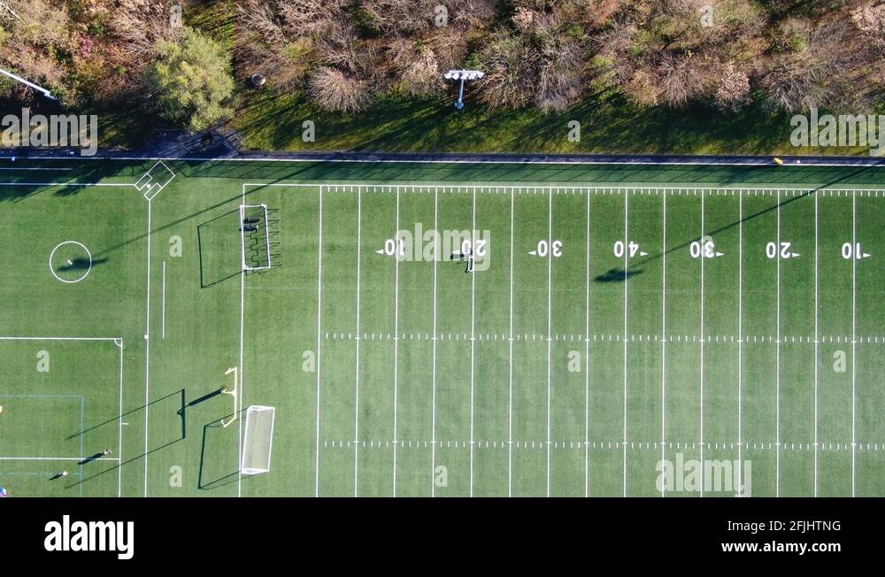 American football field top view Stock Videos & Footage - HD and 4K ...