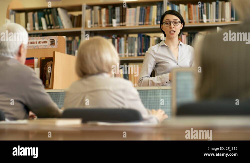 Teacher instructing an online class Stock Videos & Footage - HD and 4K ...