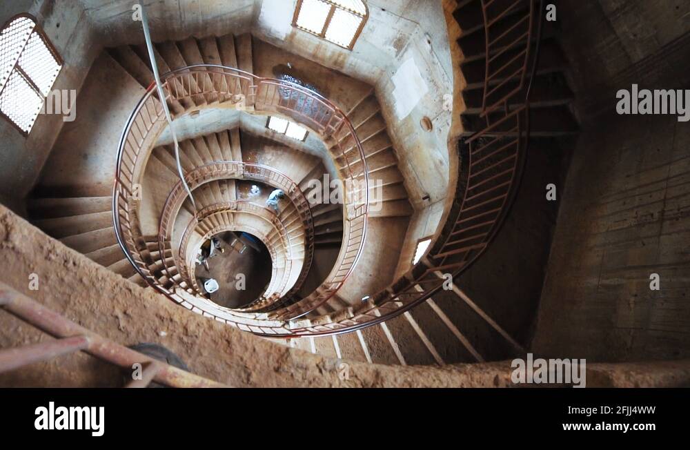 Top down view circular stairs Stock Videos & Footage - HD and 4K Video ...