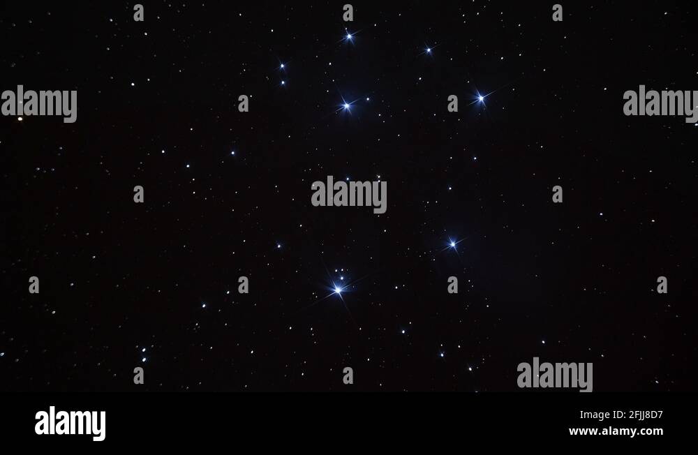 Constellation taurus pleiades star cluster Stock Videos & Footage - HD ...