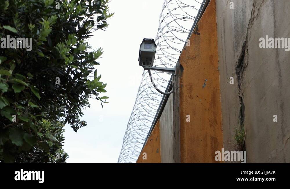 Exterior prison security fence Stock Videos & Footage - HD and 4K Video ...