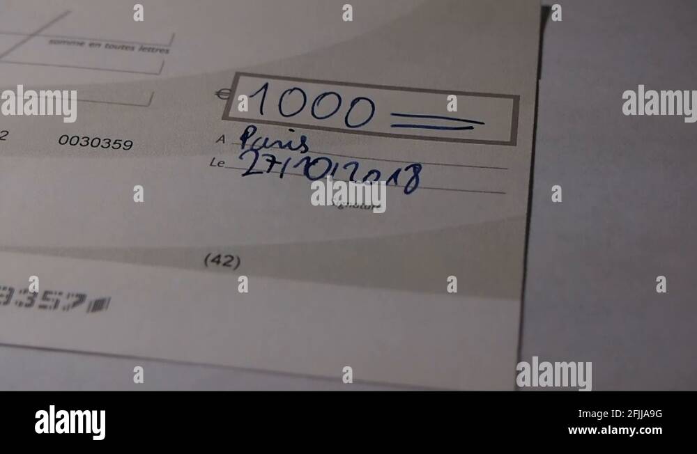 Signing a check Stock Videos & Footage - HD and 4K Video Clips - Alamy