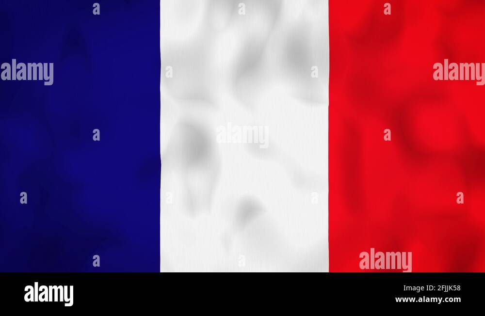 FRANCE flag on the wind, animated in 4k. Great background for motion ...