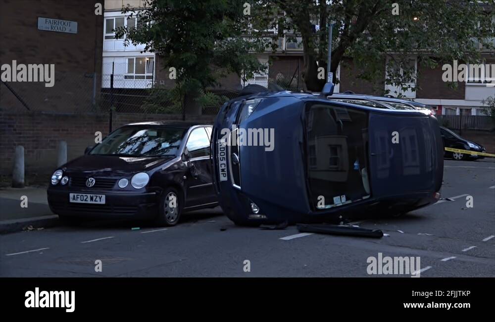 Flipped police car Stock Videos & Footage - HD and 4K Video Clips - Alamy