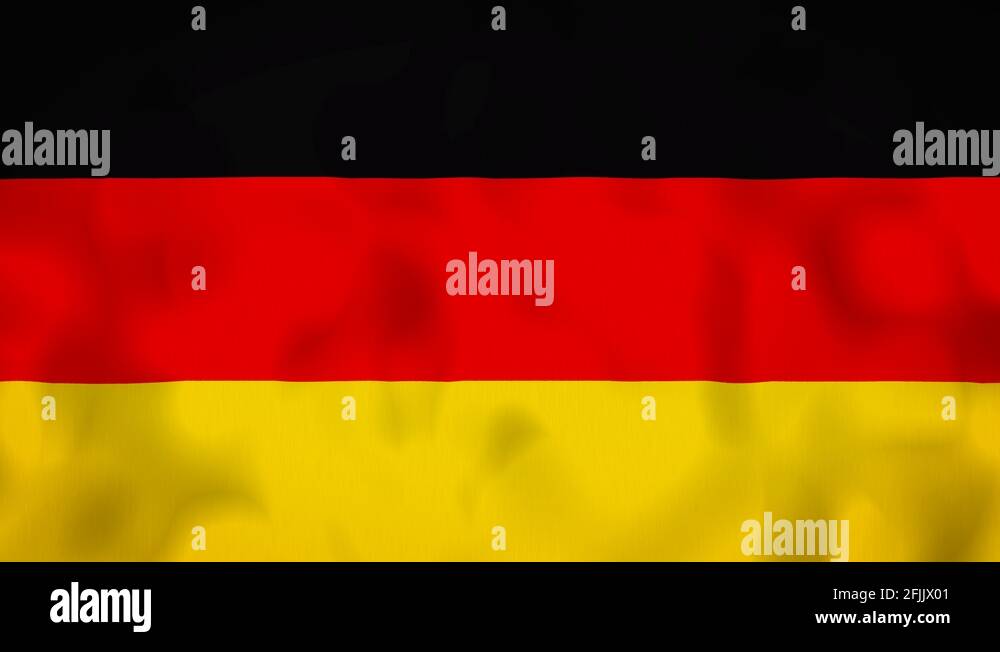 GERMANY flag on the wind, animated in 4k. Great background for motion ...