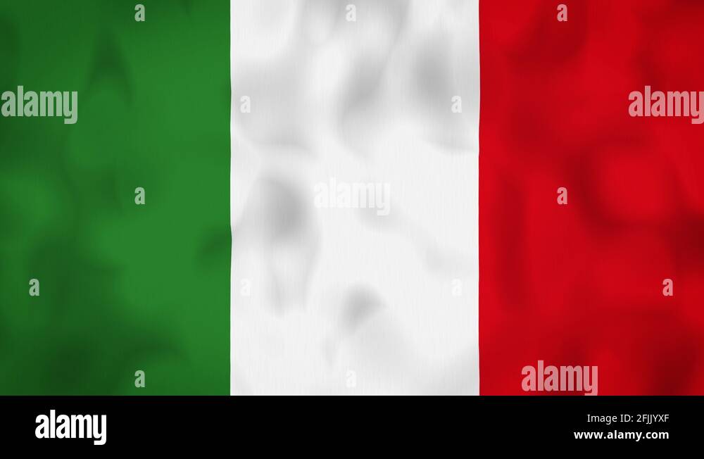 ITALY flag on the wind, animated in 4k. Great background for motion ...