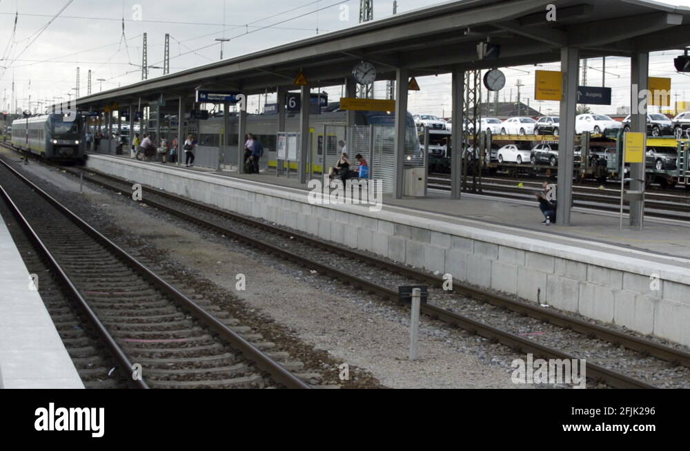 Transportation walking train railway station platform communication ...