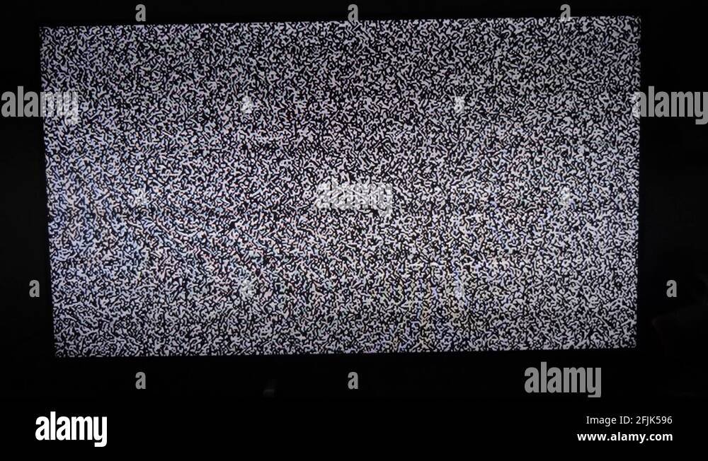 lifestyle noise tv background. Television screen with static noise ...