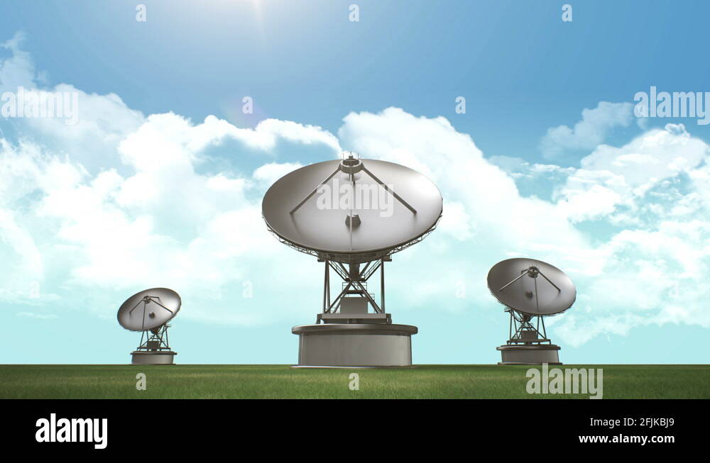 Moving Telescope tower at day to night time. 4k animation Stock Video ...