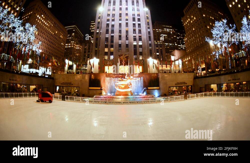 Ice rink rockefeller plaza rockefeller Stock Videos & Footage - HD and ...