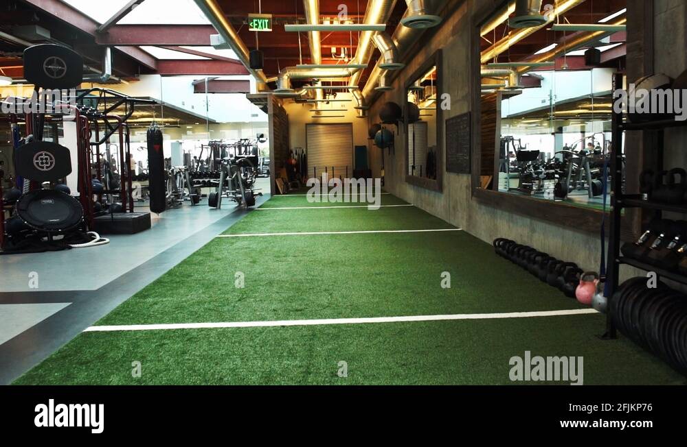 Training workout center inside interior Stock Videos & Footage - HD and ...