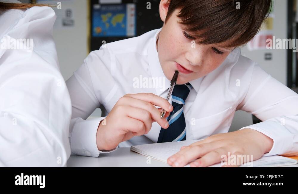 School uniform desk writing Stock Videos & Footage - HD and 4K Video ...