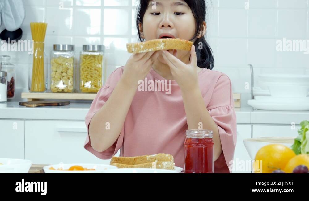 Beautiful little girl happy bread Stock Videos & Footage - HD and 4K ...