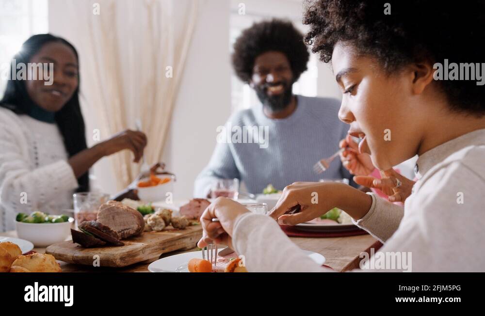 Eating sunday lunch woman Stock Videos & Footage - HD and 4K Video ...