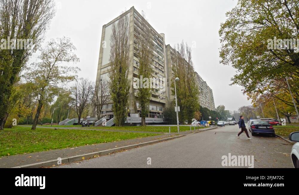 The beautiful Super Andrija residential skyscraper in New Zagreb ...