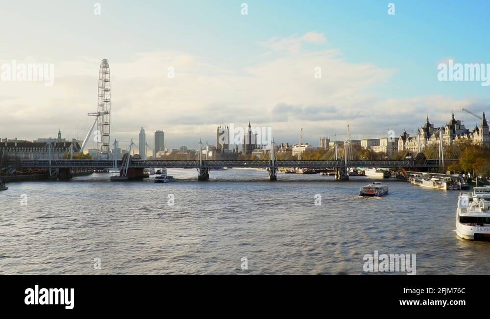 London bridges over the thames Stock Videos & Footage - HD and 4K Video ...