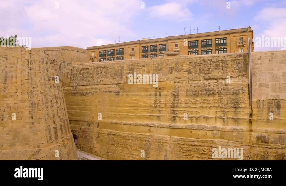Malta city walls valletta Stock Videos & Footage - HD and 4K Video ...