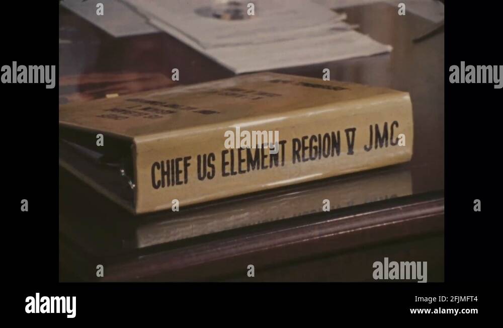 Objects and files placed on the table of Colonel Walter F. Ulmer's ...