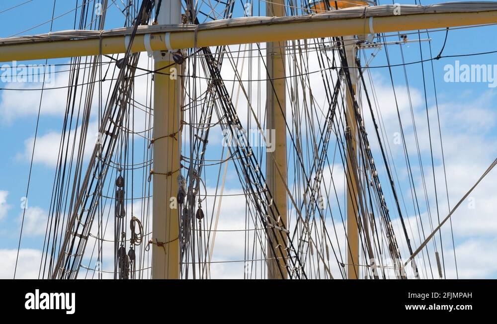 Tall ship rigging block tackle Stock Videos & Footage - HD and 4K Video ...