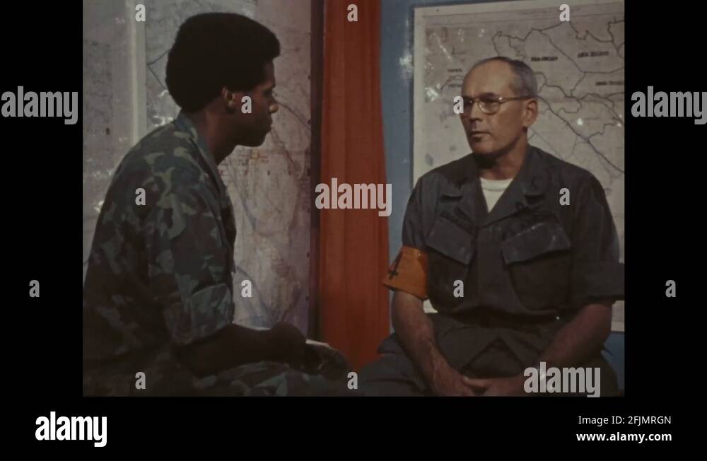 Interview of the Colonel Chamberlain - 1973 Stock Video Footage - Alamy